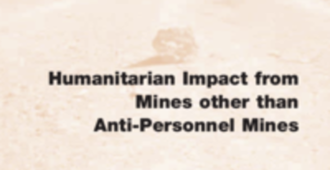 Humanitarian Impact from Mines other than Anti-Personnel Mines - GICHD