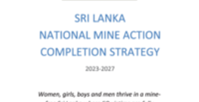 Sri Lanka National Mine Action Completion Strategy - GICHD