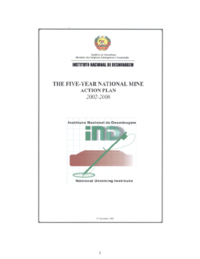 The Five Year National Mine Action Plan (2002-2006) - Mozambique - GICHD