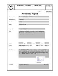 Summary Report MINEBREAKER - GICHD