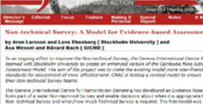 Geneva Diary: Report from the GICHD - GICHD